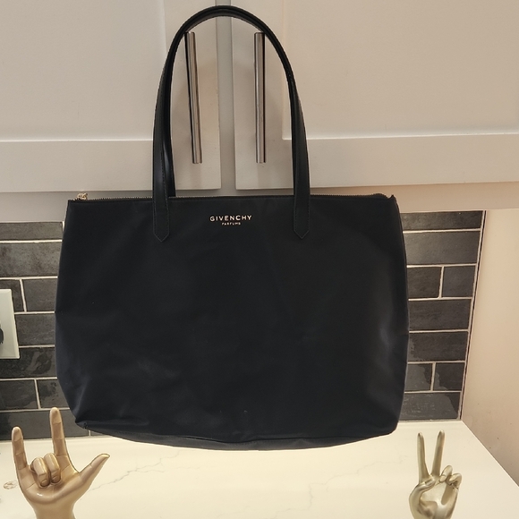 Givenchy | Bags | Givenchy Parfums Black Nylon Tote | Poshmark